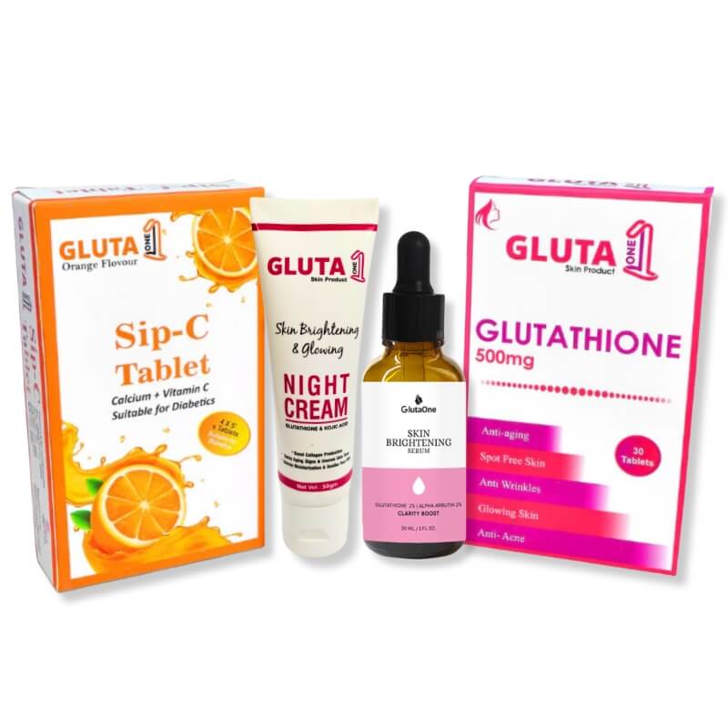 Gluta One Best Skin Whitening Capsules/Tablets - Permanent Skin ...