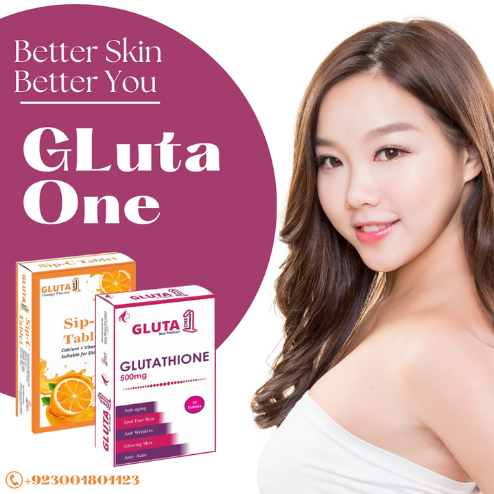 Gluta One Best Skin Whitening Capsules/Tablets - Permanent Skin ...